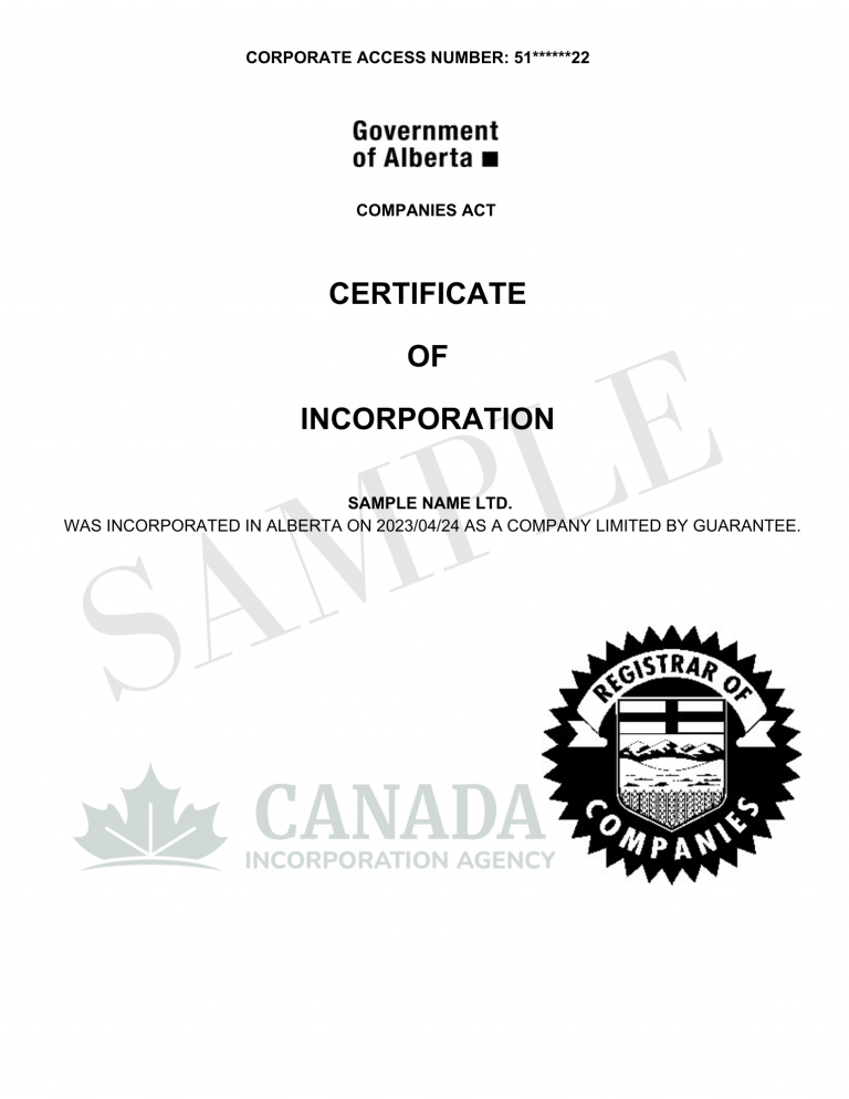 Alberta WCB Account | Canada Incorporation Agency