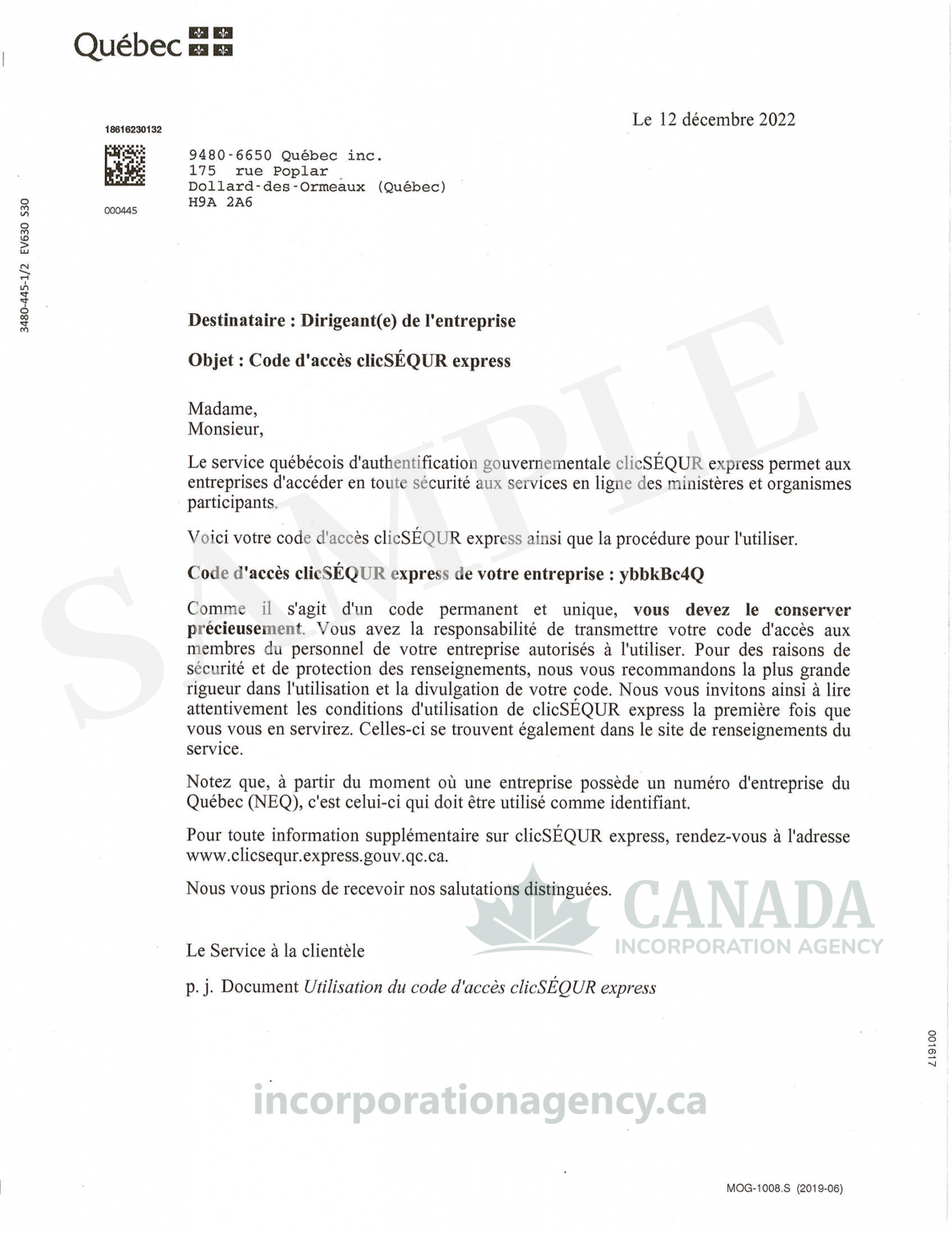 Company Key | Canada Incorporation Agency