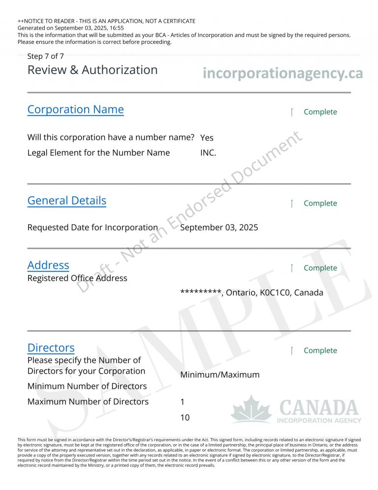 BC Society Registration | Canada Incorporation Agency